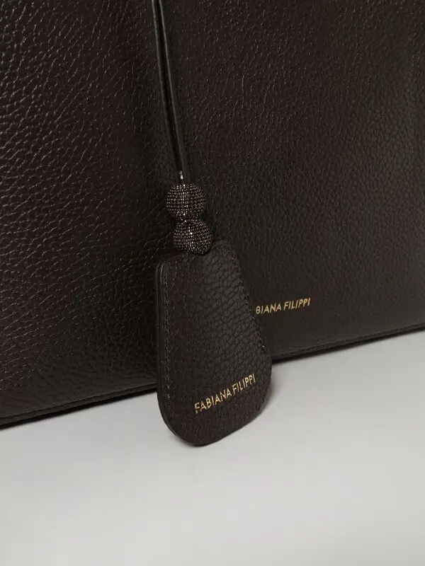 Fabiana Filippi Large Full-grain Leather Tote Bag With Double Handle