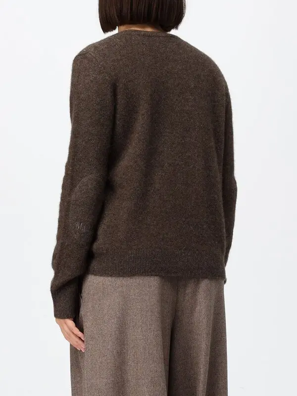 Max Mara Pure Yak Wool Crew-neck Jumper With Long Sleeves - Brown