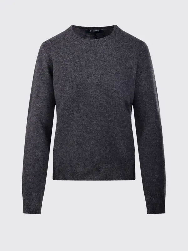Max Mara Pure Yak Wool Crew-neck Jumper With Long Sleeves