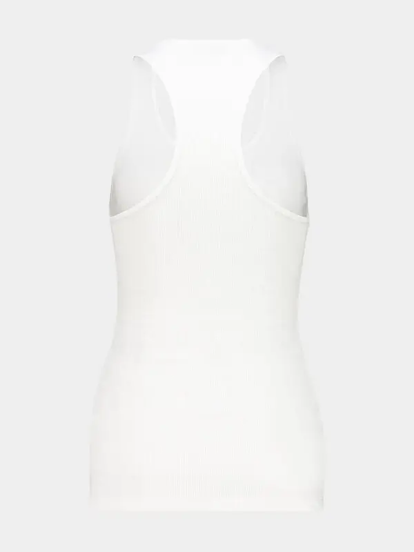 Stella McCartney Slim Fit Cotton Tank Top With Slogan Print