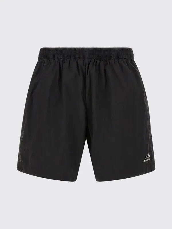 Balenciaga Slim Fit Jogging Shorts In Technical Fabric With Contrast Logo