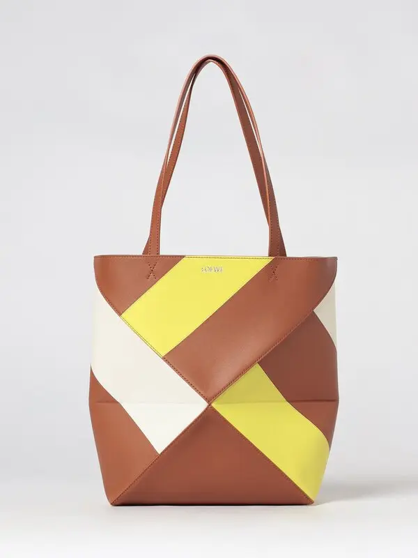 Loewe Puzzle Fold Large Bicolour Calfskin Tote Bag