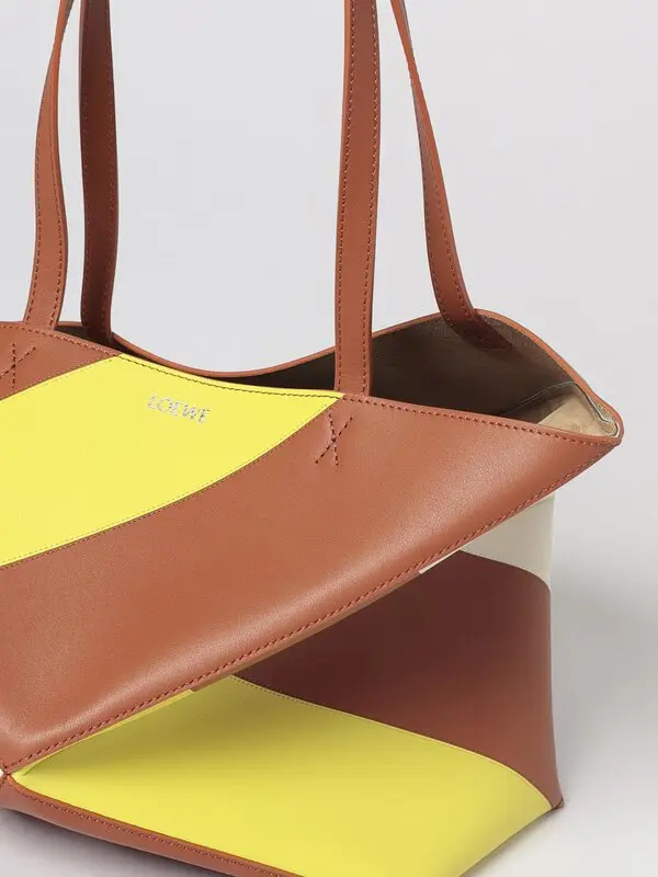 Loewe Puzzle Fold Large Bicolour Calfskin Tote Bag