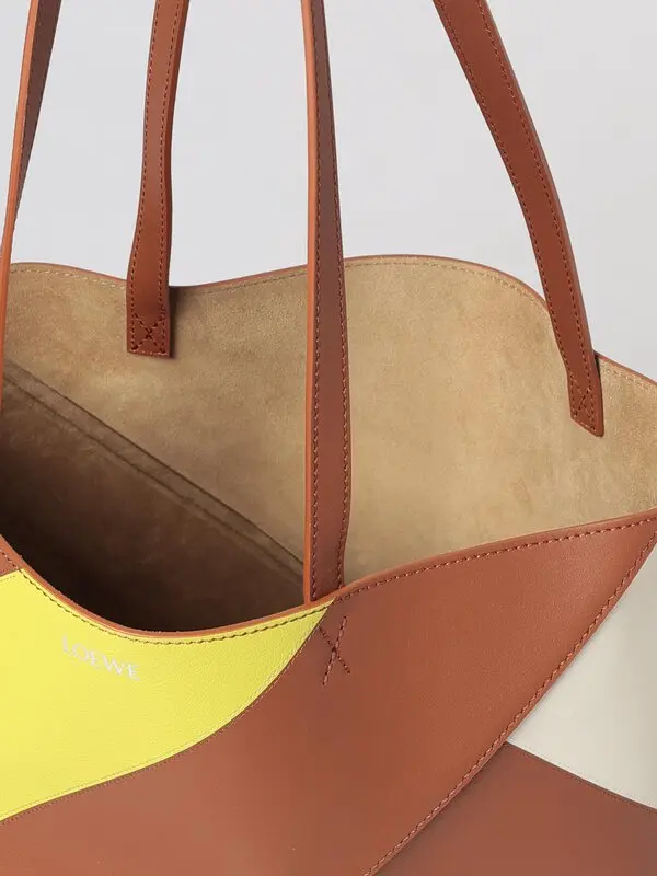 Loewe Puzzle Fold Large Bicolour Calfskin Tote Bag