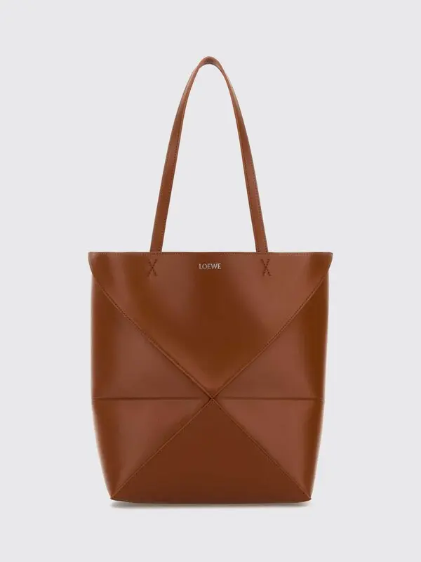 Loewe Puzzle Fold Medium Calfskin Tote Bag With Double Handle