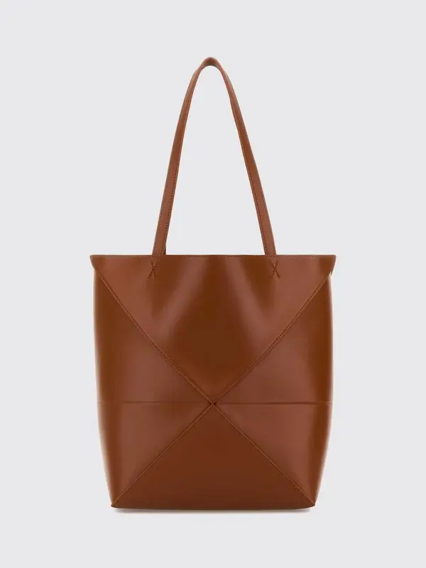 Loewe Puzzle Fold Medium Calfskin Tote Bag With Double Handle