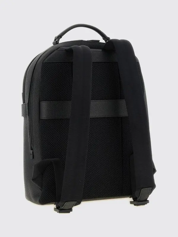 FERRAGAMO Hug Calfskin Leather Backpack With Gancini Logo