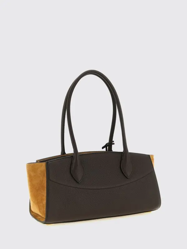 FERRAGAMO Medium Studio Leather Shoulder Bag With Gancini Clasp