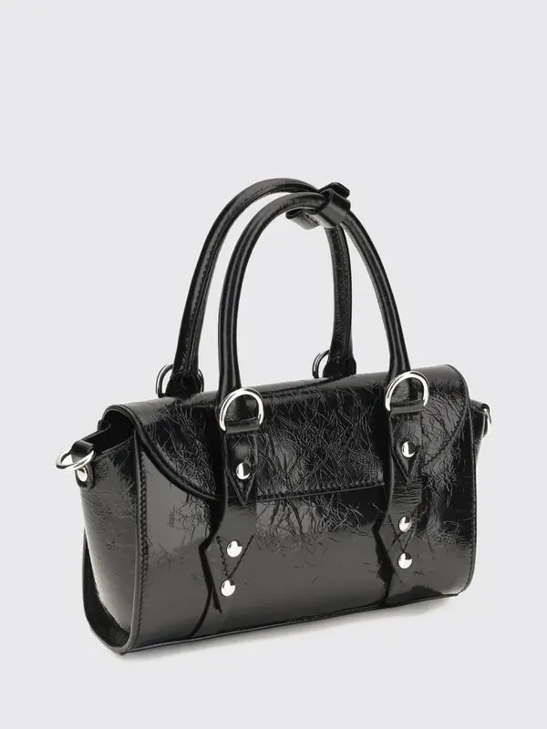 VIVIENNE WESTWOOD Bettina Crackled Leather Mini Handbag With Orb Logo