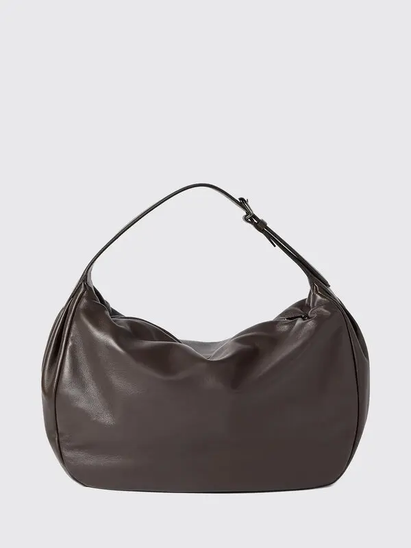 Brunello Cucinelli Calfskin Leather Handbag With Adjustable Handle