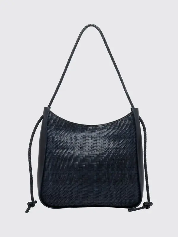 Dragon Diffusion Woven Leather Tote Bag With Single Handle - Blue