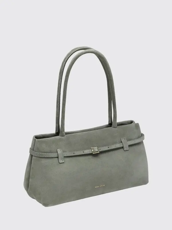 Manu Atelier Le Cambon East West Suede Leather Shoulder Bag