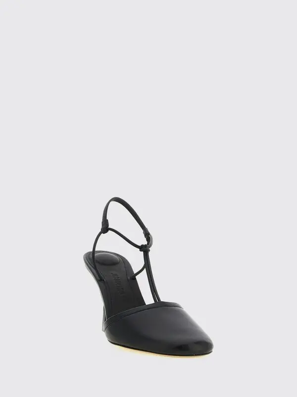 Jacquemus Pina Lamb Leather Slingback Pumps With Stiletto Heel