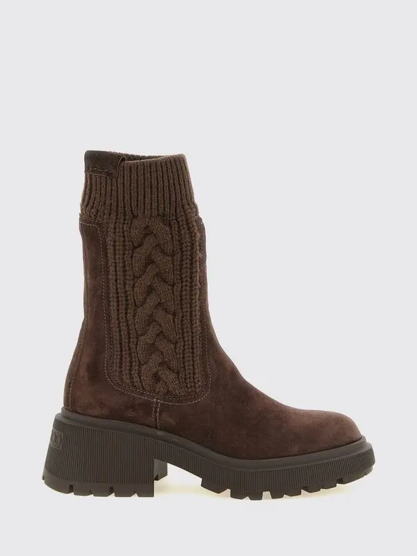 JIMMY CHOO Tamia Suede Chelsea Boots With A Lug Sole