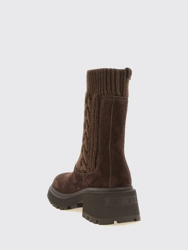 JIMMY CHOO Tamia Suede Chelsea Boots With A Lug Sole