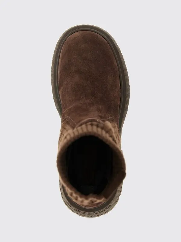 JIMMY CHOO Tamia Suede Chelsea Boots With A Lug Sole