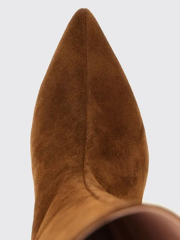 Fabiana Filippi Suede Knee-high Boots With A Medium Heel - Brown