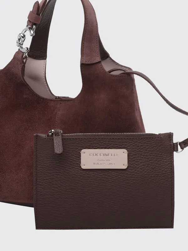 COCCINELLE C-easy Leather And Suede Mini Bag With Removable Inner Pouch