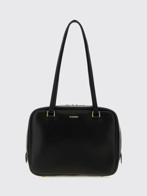 JIL SANDER Vision Ovine Leather Shoulder Bag With Double Handle And Zip