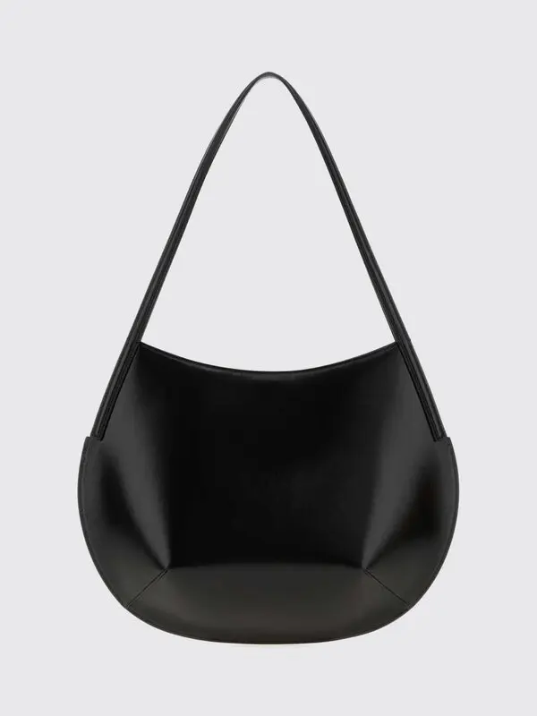 JIL SANDER Kante Ovine Leather Shoulder Bag With A Rounded Design