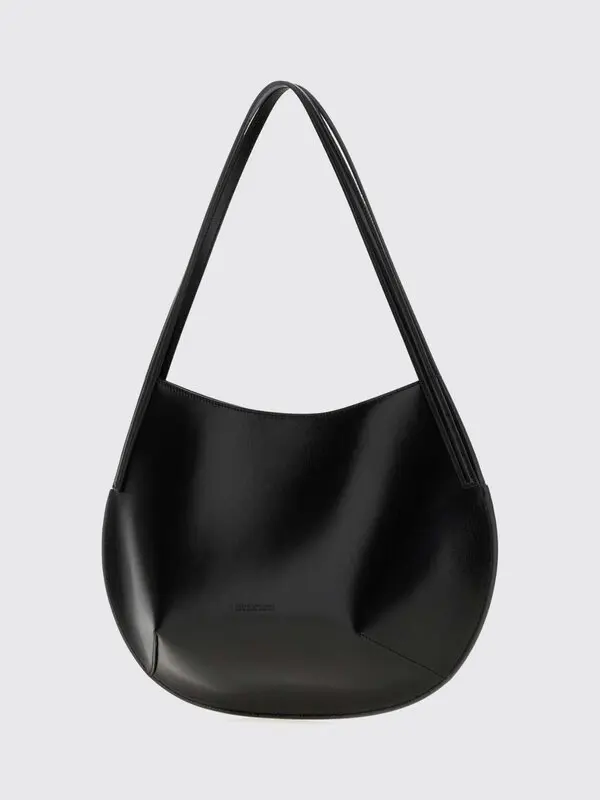 JIL SANDER Kante Ovine Leather Shoulder Bag With A Rounded Design