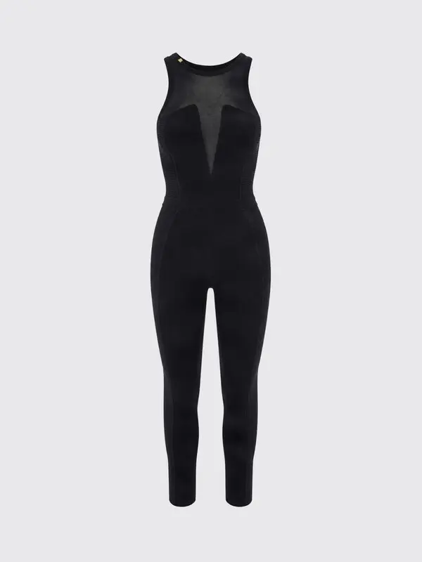 Elisabetta Franchi Off-the-shoulder Slim Fit Jumpsuit In Jersey