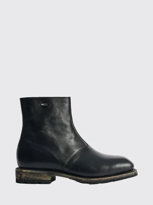 Our Legacy Engine Ankle Boots In Cowhide Leather With Vibram Rubber Sole