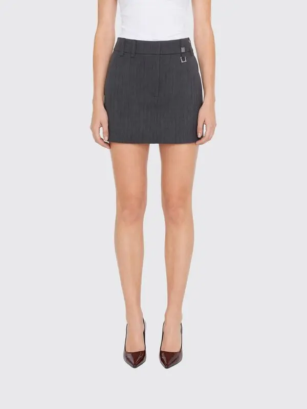Patrizia Pepe Viscose Blend Chevron Pattern Pencil Miniskirt