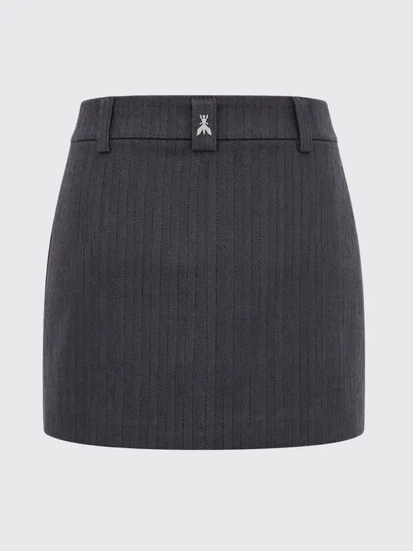 Patrizia Pepe Viscose Blend Chevron Pattern Pencil Miniskirt