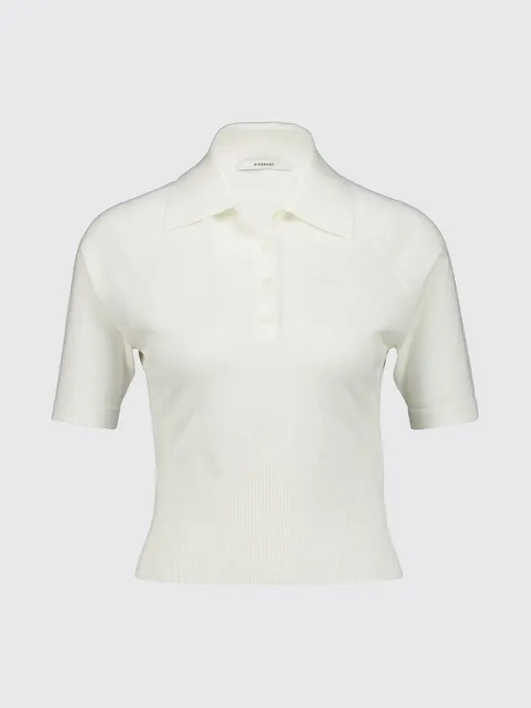 Givenchy Slim Fit Short-sleeved Cotton And Silk Blend Polo