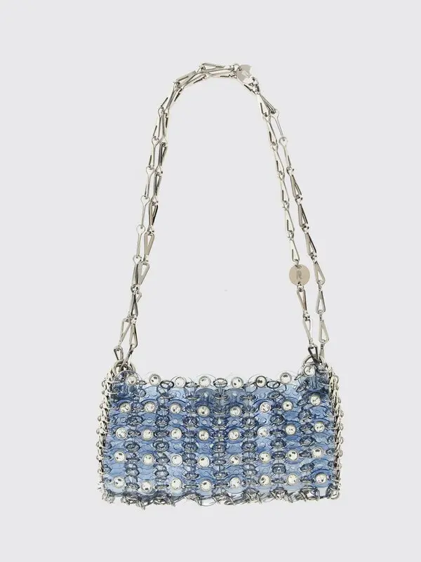 Rabanne 1969 Nano Shoulder Bag In Resin And Metal Mesh