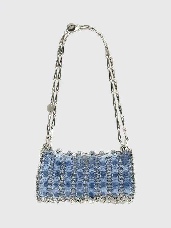 Rabanne 1969 Nano Shoulder Bag In Resin And Metal Mesh