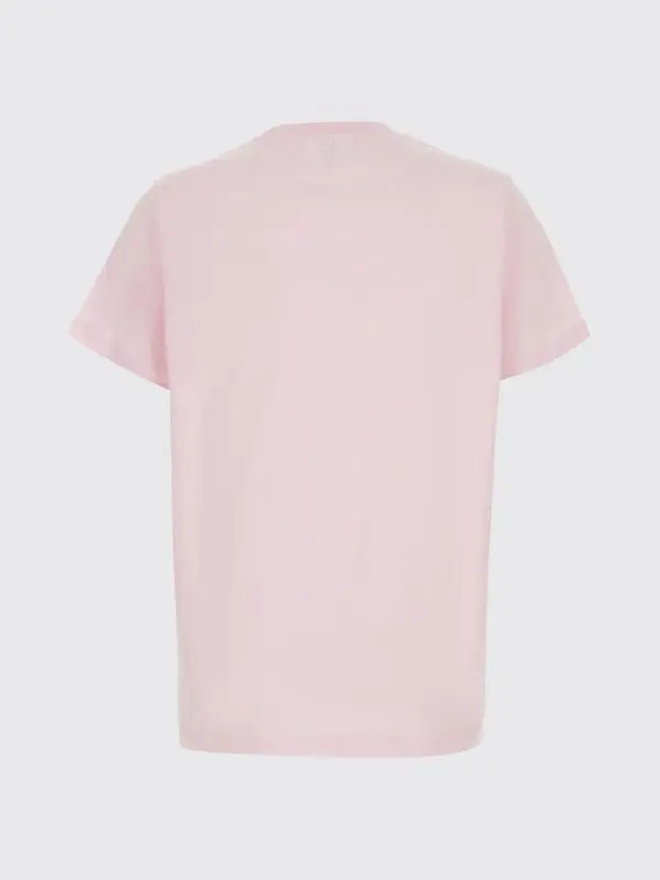 GANNI Cotton T-shirt With Teddy Bear Print And Contrast Logo