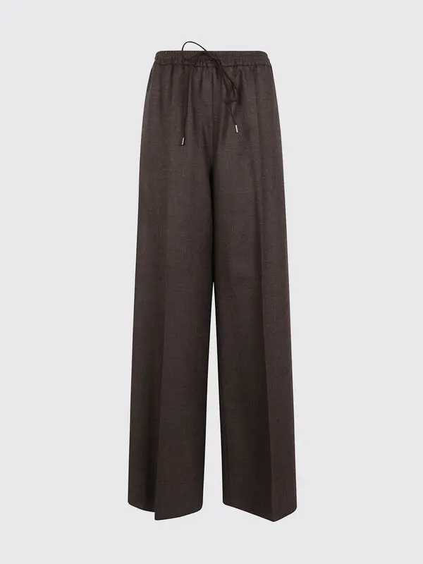 Max Mara High-waisted Shetland Wool Wide-leg Palazzo Trousers