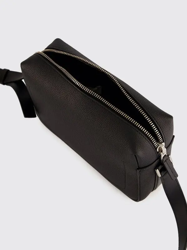 TOM FORD Calfskin Messenger Bag With Adjustable Strap And Logo