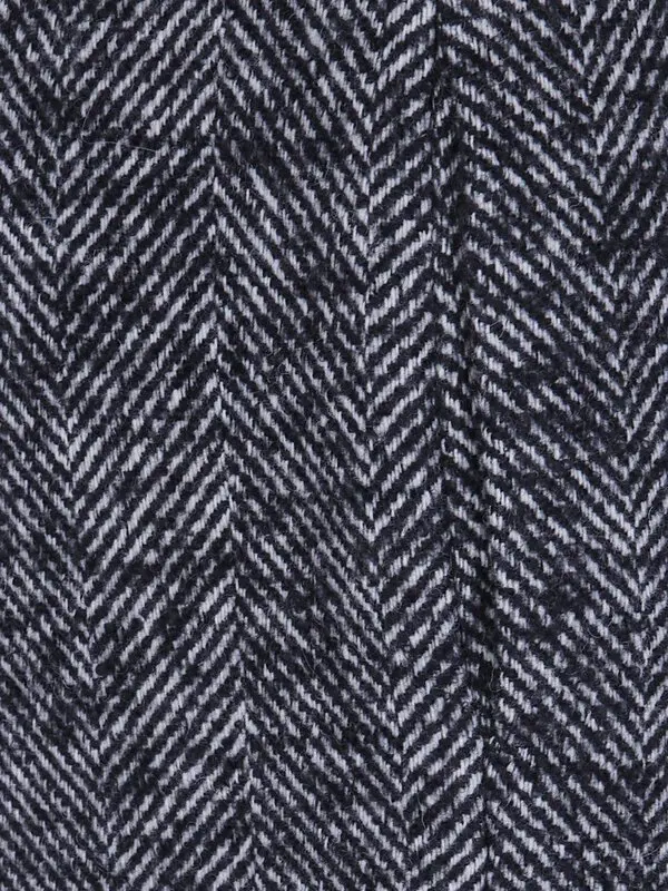 N° 21 High-waisted Chevron Wool-blend Midi Pencil Skirt