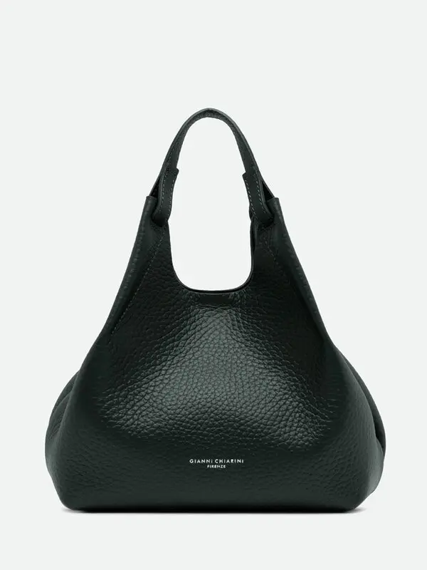 GIANNI CHIARINI Dua Grained Leather Handbag With Removable Pouch - Green