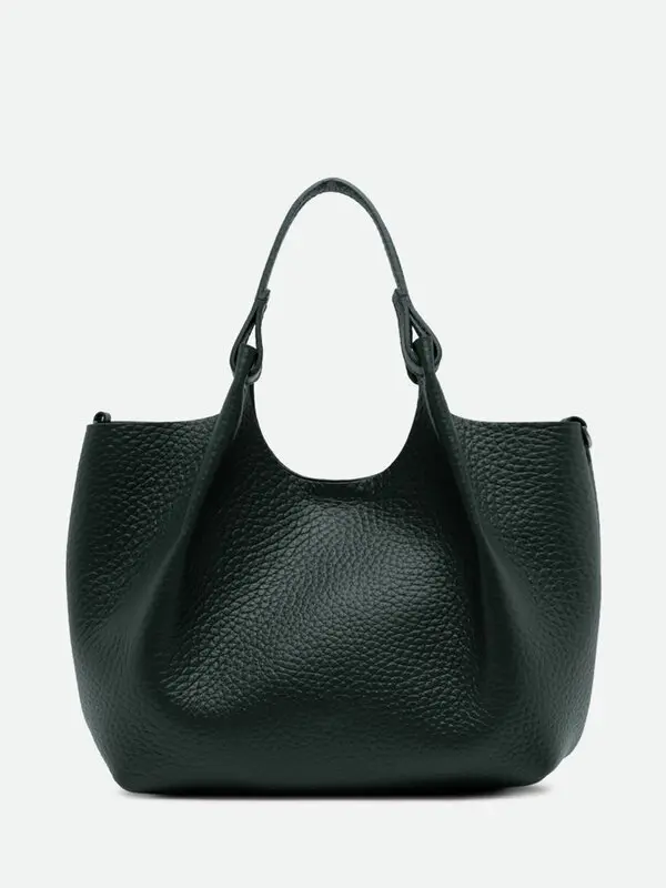 GIANNI CHIARINI Dua Grained Leather Handbag With Removable Pouch - Green