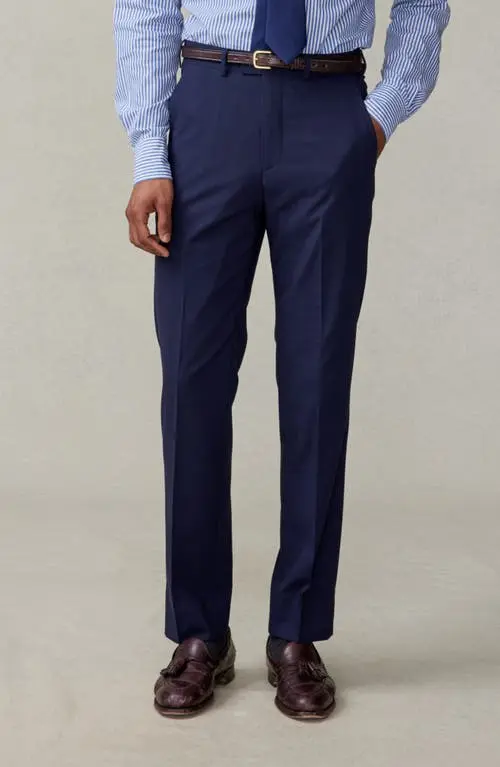 THE BLACK TUX Essential Classic Fit Suit Pants - True Navy
