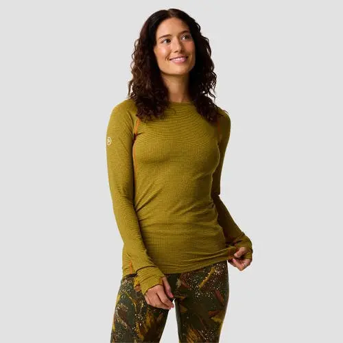 BACKCOUNTRY Pines Micrrid Ultra-lt Baselayer Crew Top - Fir