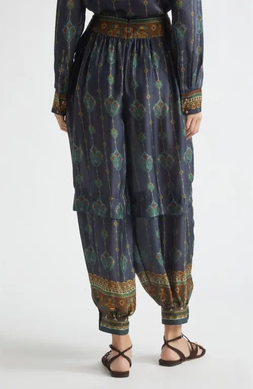 Zimmermann Ascent Print Silk Harem Pants