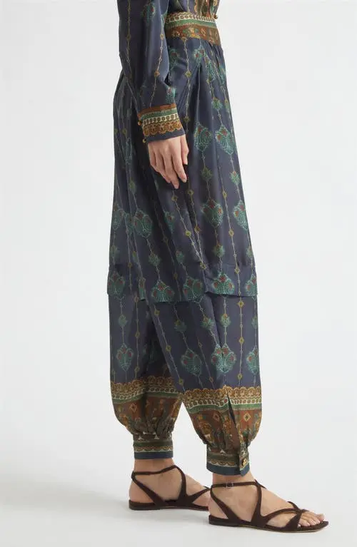 Zimmermann Ascent Print Silk Harem Pants