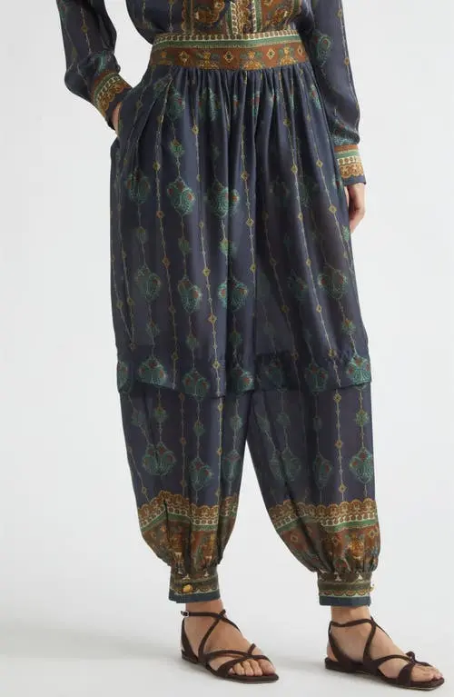 Zimmermann Ascent Print Silk Harem Pants