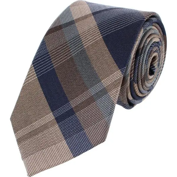 Trafalgar Rolando Stately Plaid Wool Blend Business Necktie - Multiple