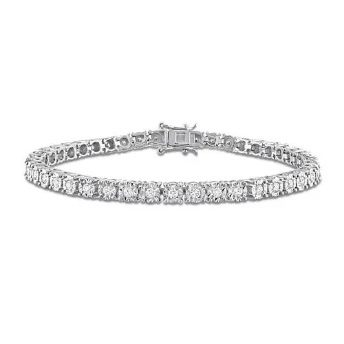 JULIANNA B. 1-1/2 Ctw Lab-grown Diamond Tennis Bracelet