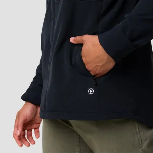 BACKCOUNTRY Destination Softshell Fleece Snap-up Shirt - Black