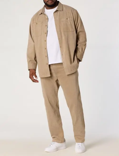 TRUE NATION BY DXL Big & Tall Brushed Shirt Jacket