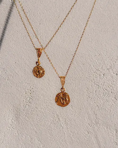 ISADORE LEE Pocket Change Coin Drop Necklace