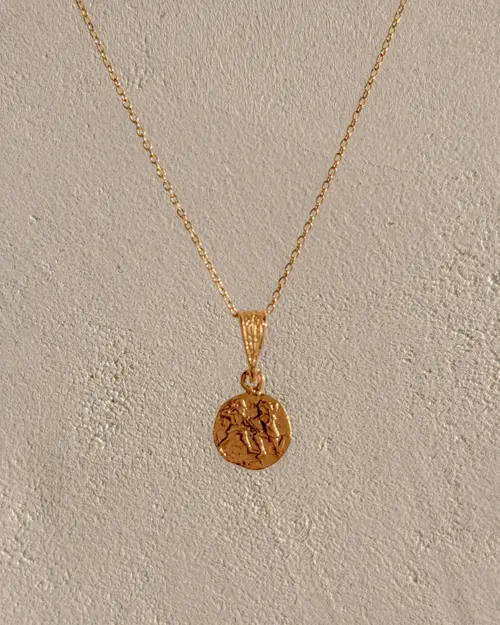 ISADORE LEE Pocket Change Coin Drop Necklace