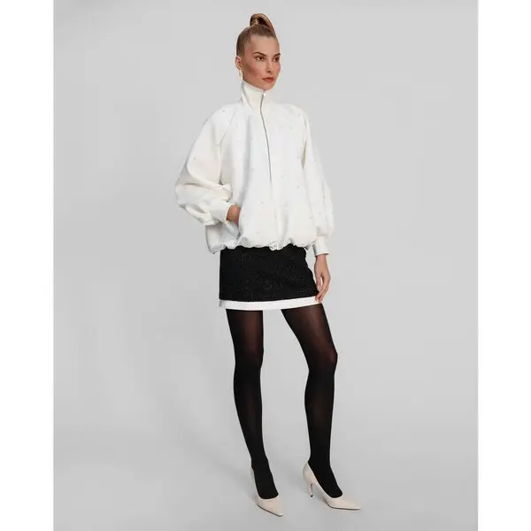 THEO THE LABEL Leucothea Pearly Bomber - Ivory